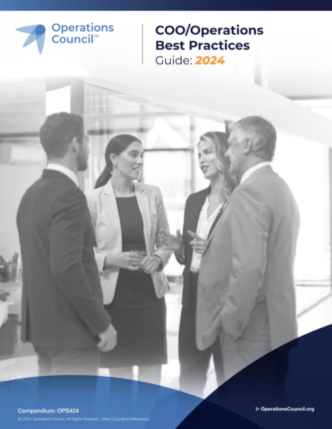 COO Best Practices Guide - Operations Council COO Best Practices Guide - Operations Council